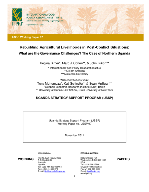 (PDF) Ifpri Headquarters