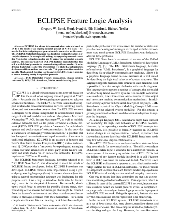 Pdf Analyzing Eclipse Feature Logic With Mocha Model Checking 0056