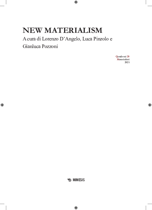 (PDF) New Materialism(s). Una introduzione