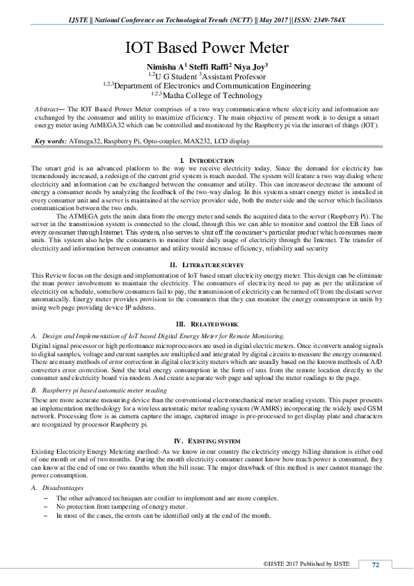 (PDF) IOT Based Power Meter