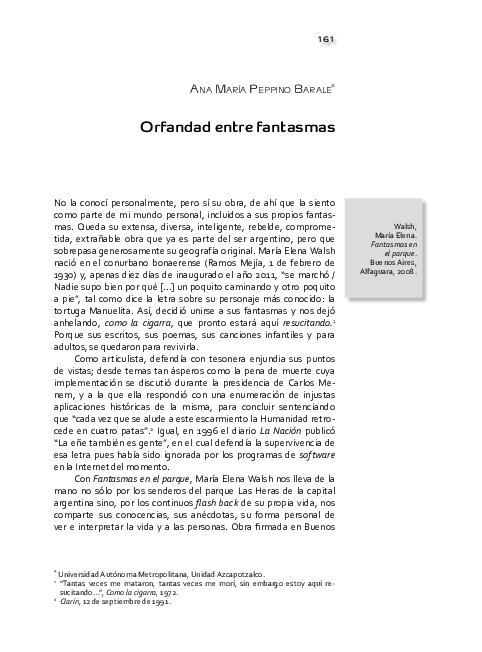 (PDF) Orfandad entre fantasmas