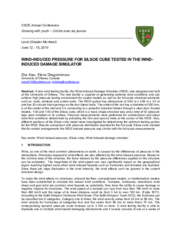 (PDF) Wind-Induced Pressure for Silsoe Cube Tested in the Wind- Induced ...