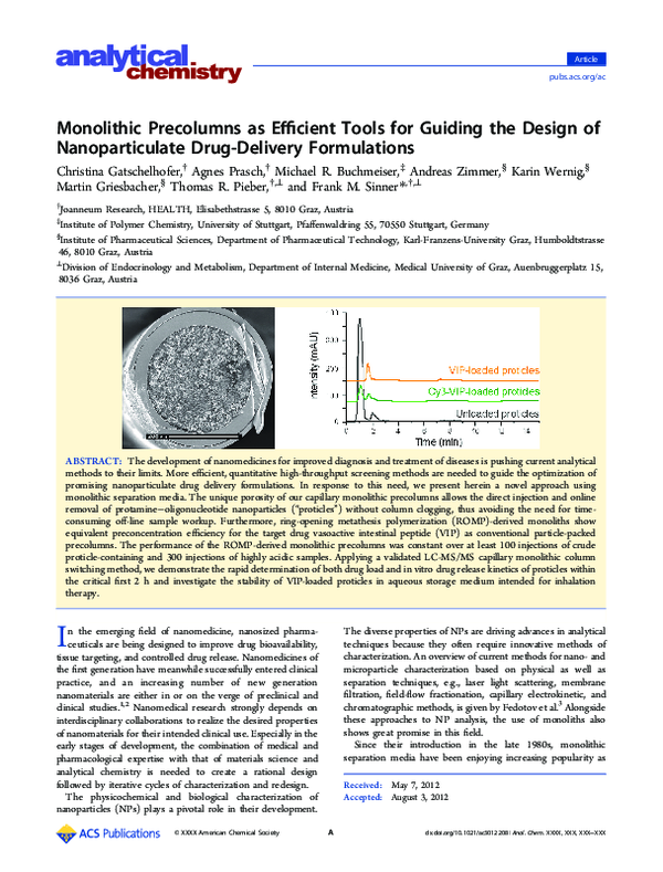 (PDF) Monolithic Precolumns as Efficient Tools for Guiding the Design ...