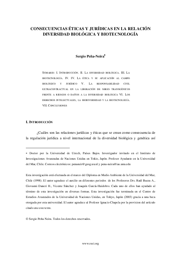 (PDF) Consecuencias Éticas y Jurídicas en La Relación Diversidad ...