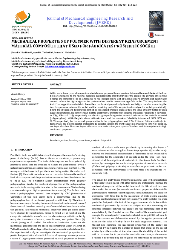 (PDF) Mechanical Properties of Polymer with Different Reinforcement Material Composite That Used ...