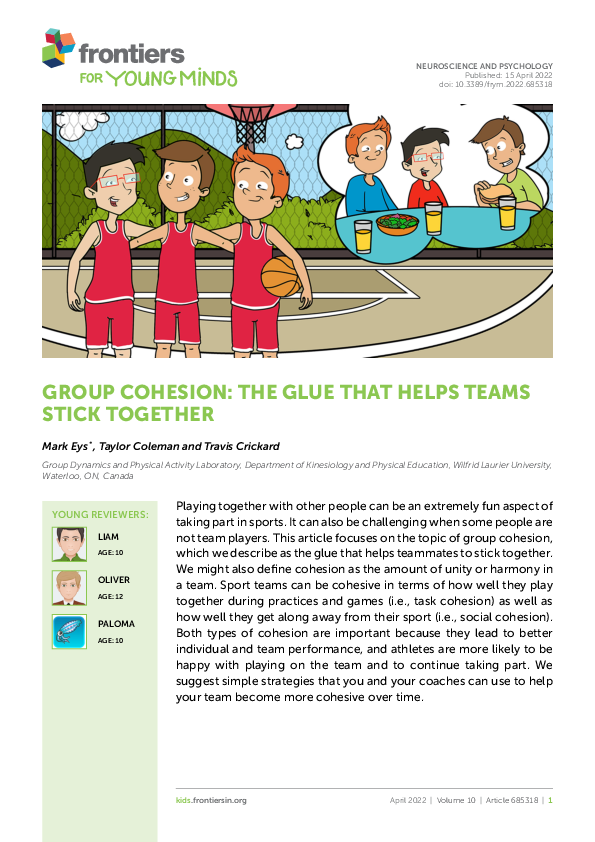 (PDF) Group Cohesion: The Glue That Helps Teams Stick Together
