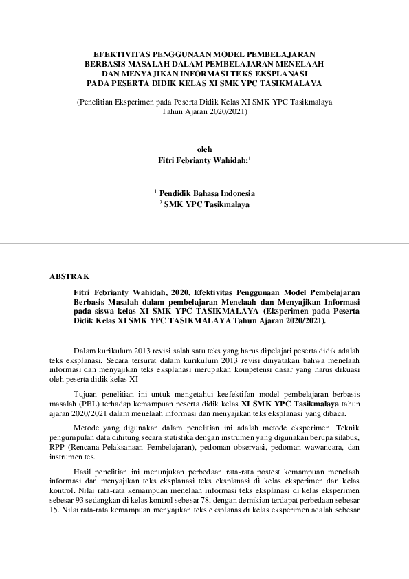 (PDF) JURNAL PENELITIAN