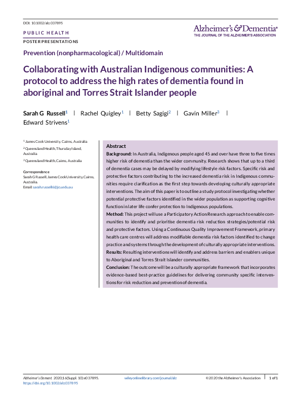 (PDF) Collaborating with Australian Indigenous communities: A protocol ...