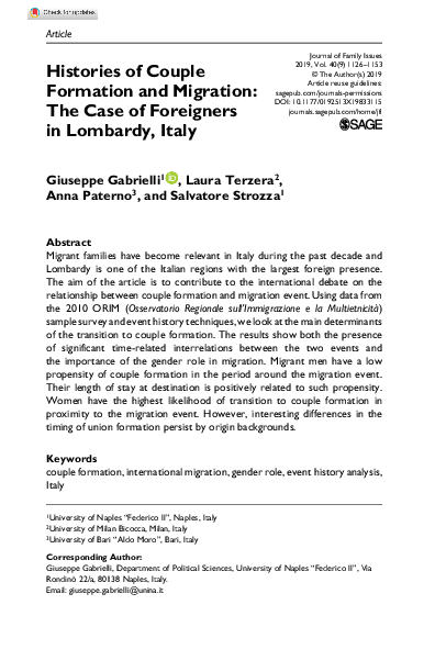 (PDF) Histories of Couple Formation and Migration: The Case of ...
