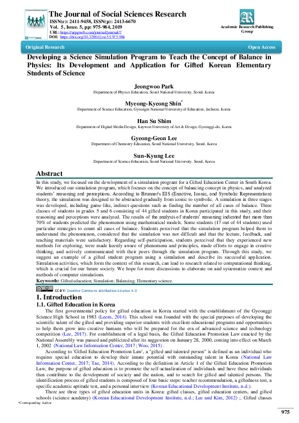 (PDF) Developing a Science Simulation Program to Teach the Concept of ...