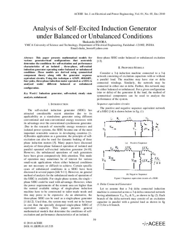 Pdf Analysis Of Self Excited Induction Generator Using Matlab Gui Methodology