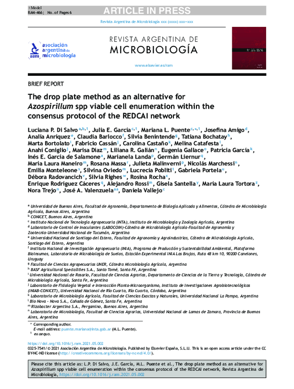 (PDF) The drop plate method as an alternative for Azospirillum spp ...