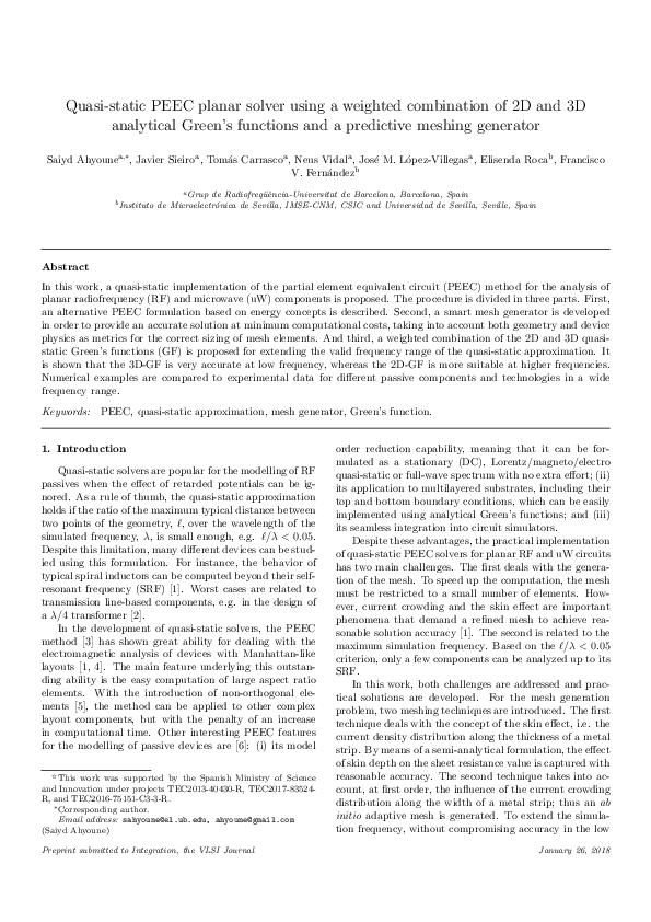 (PDF) Quasi-static PEEC planar solver using a weighted combination of ...