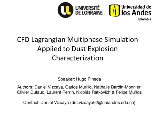 (PDF) CFD Simulation of Dust Explosion Dynamics