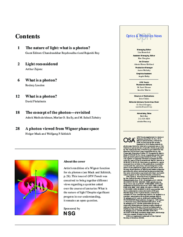 (PDF) The Nature of Light