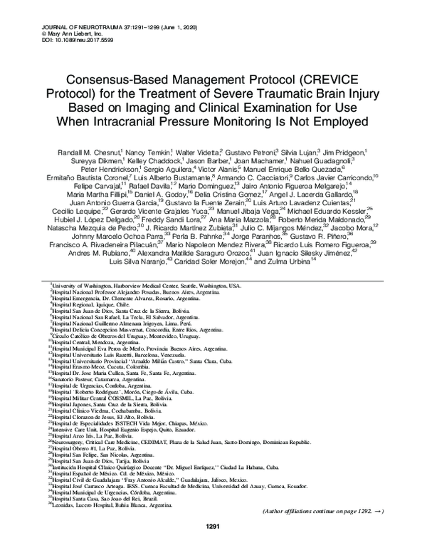 (PDF) Consensus-Based Management Protocol (CREVICE Protocol) for the Treatment of Severe ...