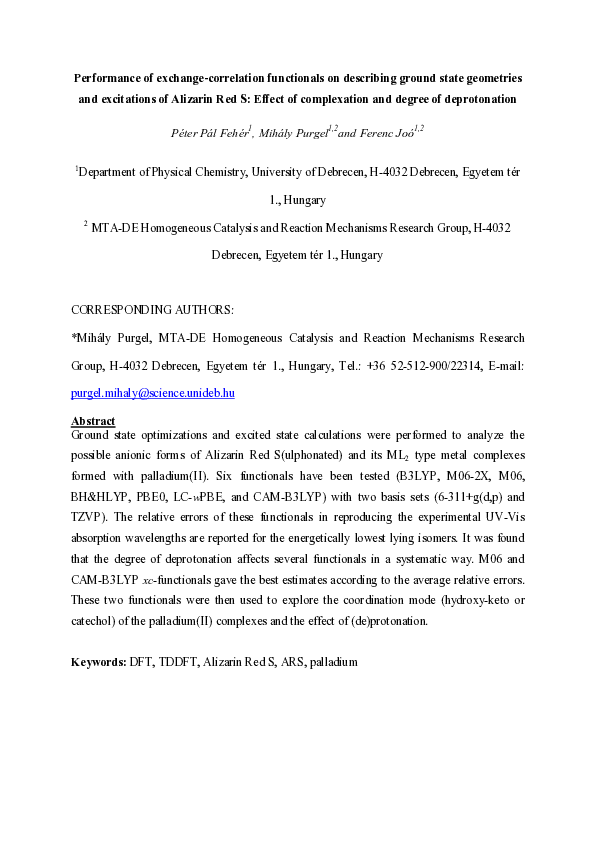(PDF) Performance of exchange–correlation functionals on describing ...