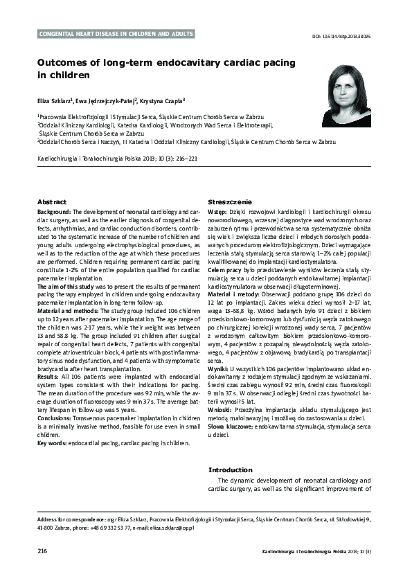 (PDF) ﻿Congenital heart disease in children and adults Comparison of ...
