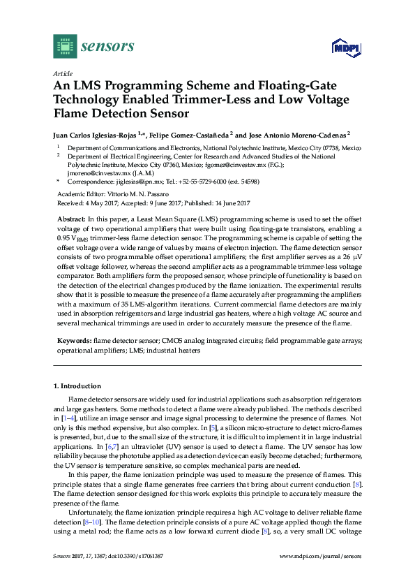(PDF) An LMS Programming Scheme and Floating-Gate Technology Enabled Trimmer-Less and Low ...