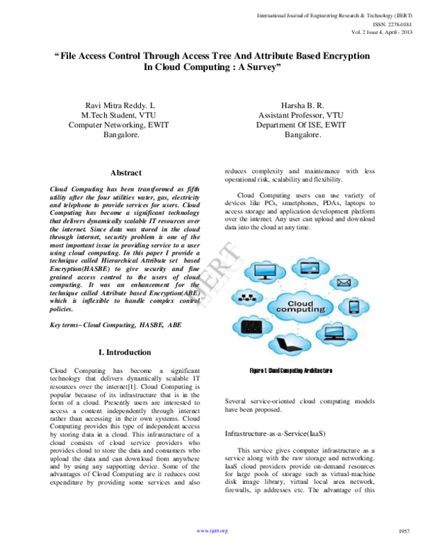 (PDF) File Access Control Through Access Tree And Attribute Based Encryption In Cloud Computing ...