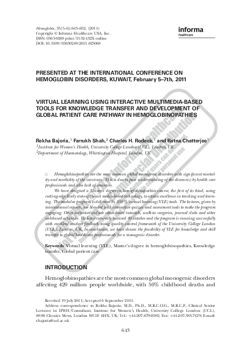 (PDF) Virtual Learning Using Interactive Multimedia-Based Tools for Knowledge Transfer and ...