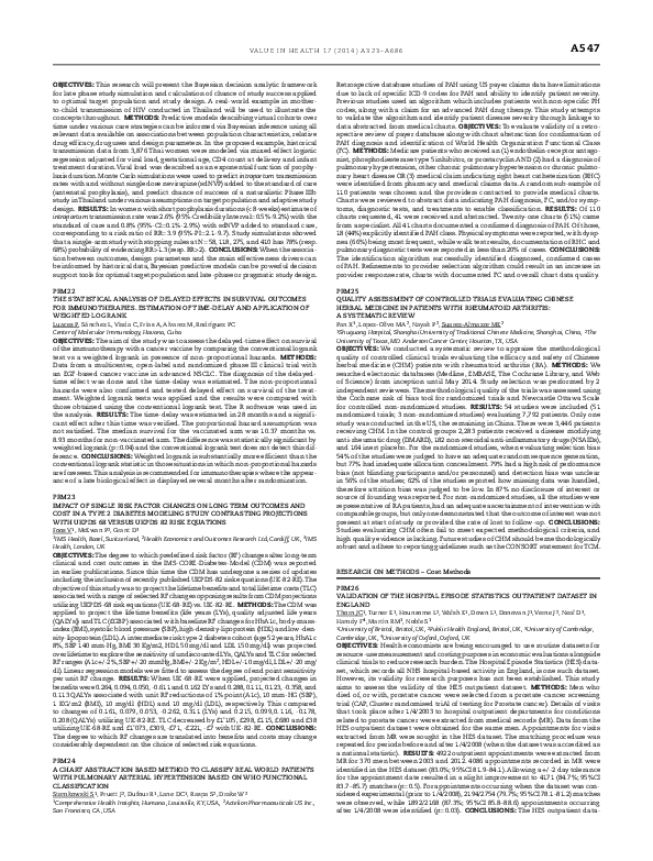 (PDF) A Chart Abstraction Based Method to Classify Real World Patients With Pulmonary Arterial ...