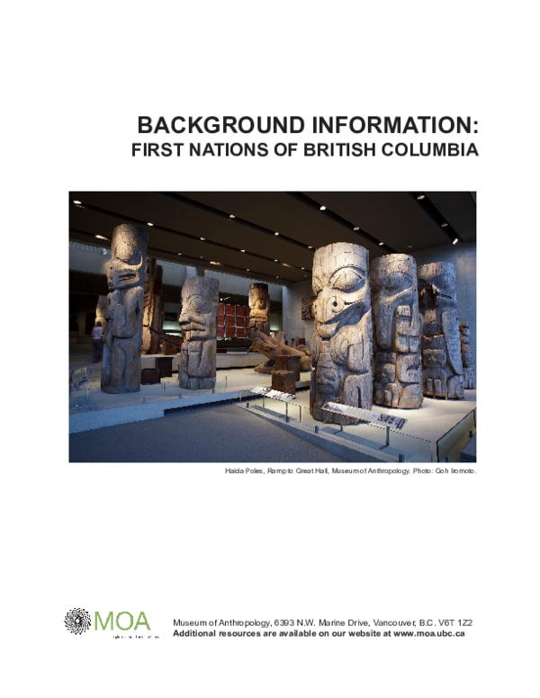 (PDF) The First Nations of British Columbia