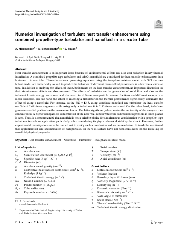 (PDF) Numerical investigation of turbulent heat transfer in channels with detached rib-arrays ...
