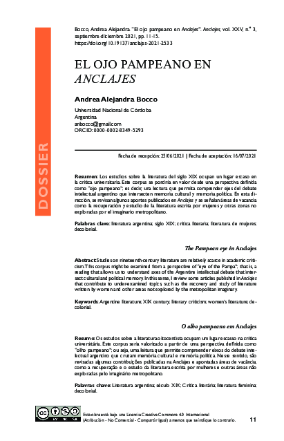 (PDF) El ojo pampeano en Anclajes