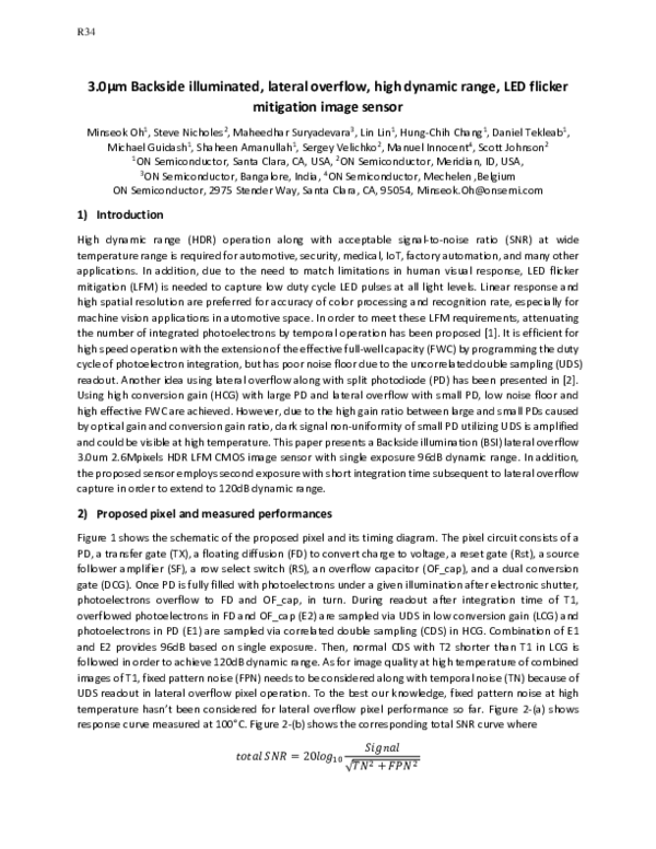 (PDF) 3.0μm Backside illuminated, lateral overflow, high dynamic range ...