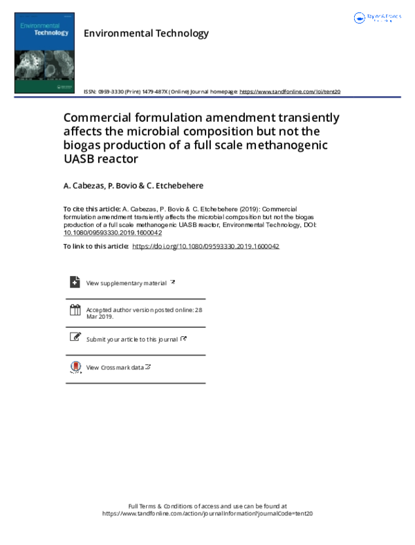 (PDF) Commercial formulation amendment transiently affects the ...
