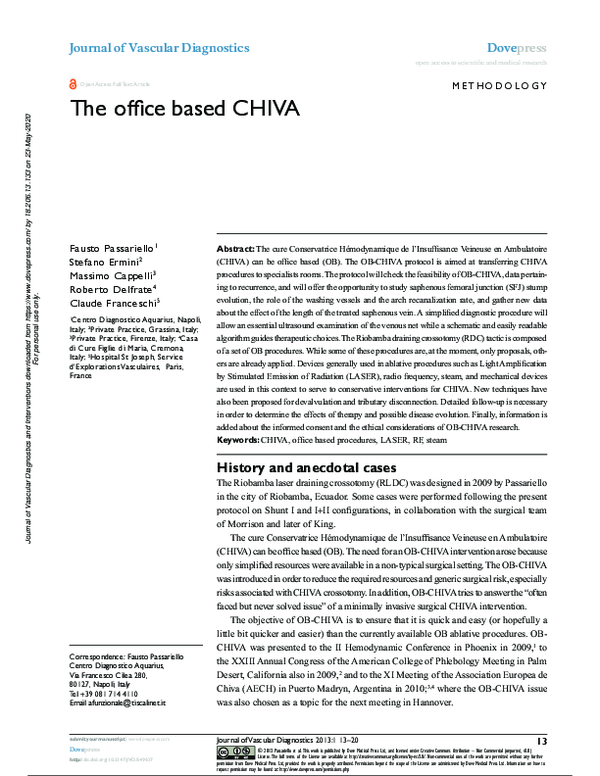 (PDF) The office based CHIVA