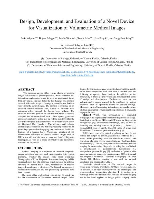 (PDF) Design , Development , and Evaluation of a Novel Device for ...