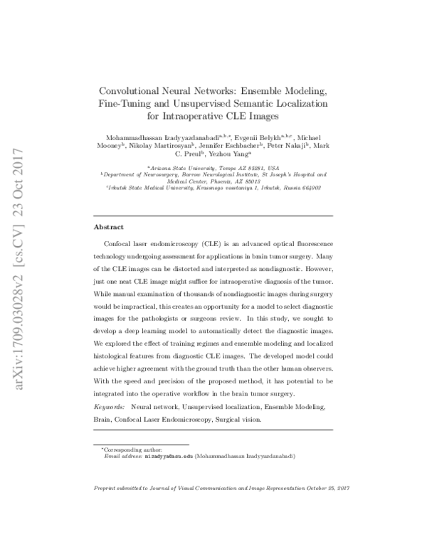 Pdf Convolutional Neural Networks Ensemble Modeling Fine Tuning And Unsupervised Semantic
