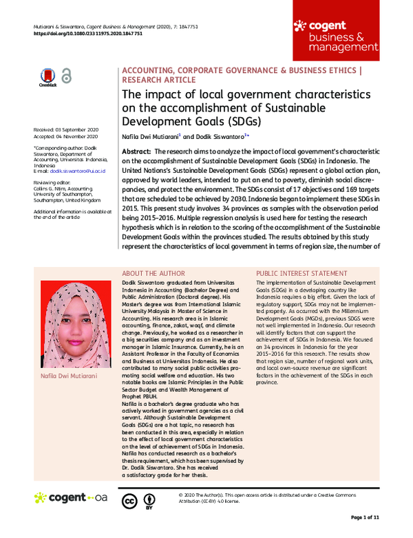 (PDF) The impact of local government characteristics on the ...