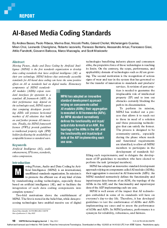 Pdf Ai Based Media Coding Standards