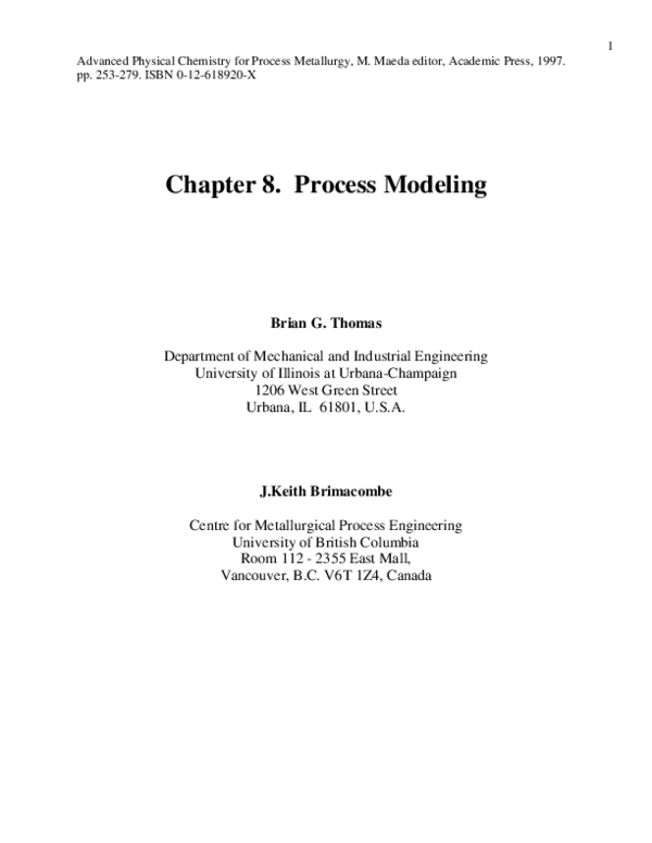 (PDF) Process Modeling