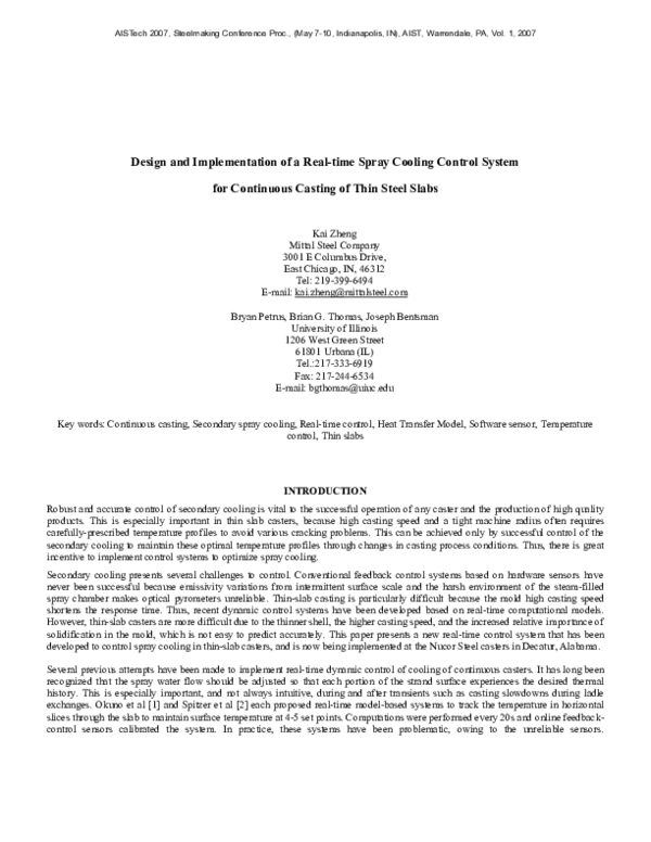 (PDF) Design and Implementation of a Real-time Spray Cooling Control ...