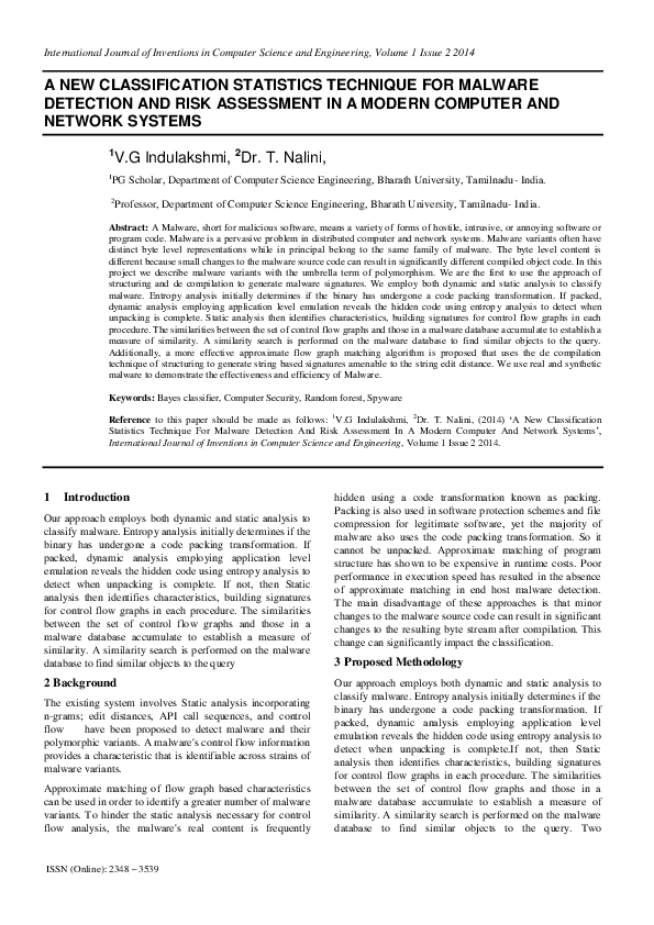Pdf Opcode Sequences As Representation Of Executables For Data Mining Based Unknown Malware