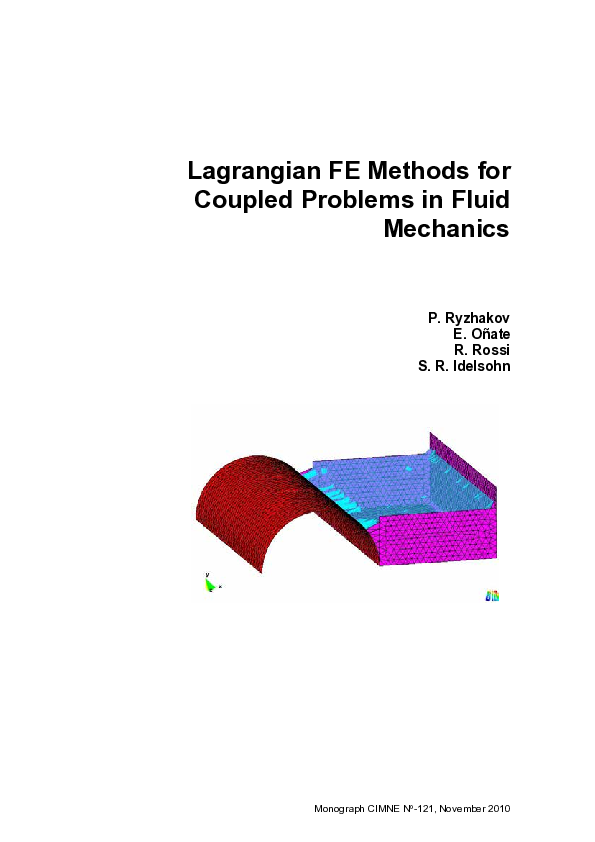 (PDF) Lagrangian FE methods for coupled problems in fluid mechanics