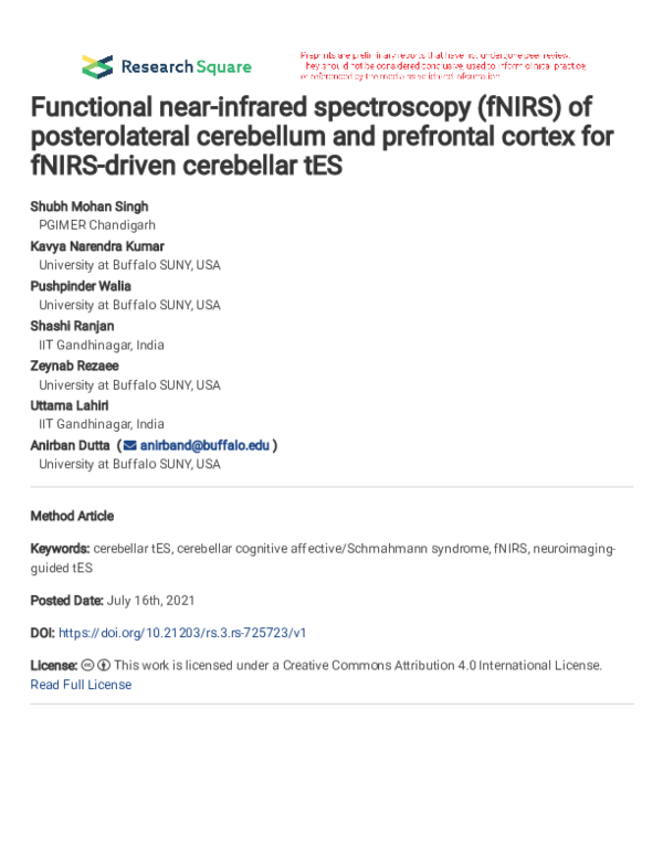 (PDF) Functional near-infrared spectroscopy (fNIRS) of posterolateral ...