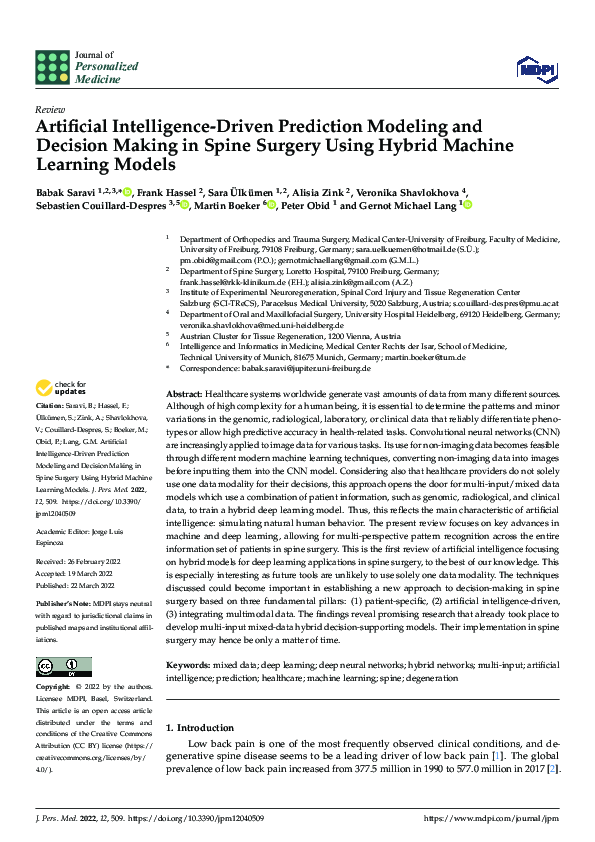 Pdf Artificial Intelligence Driven Prediction Modeling And Decision