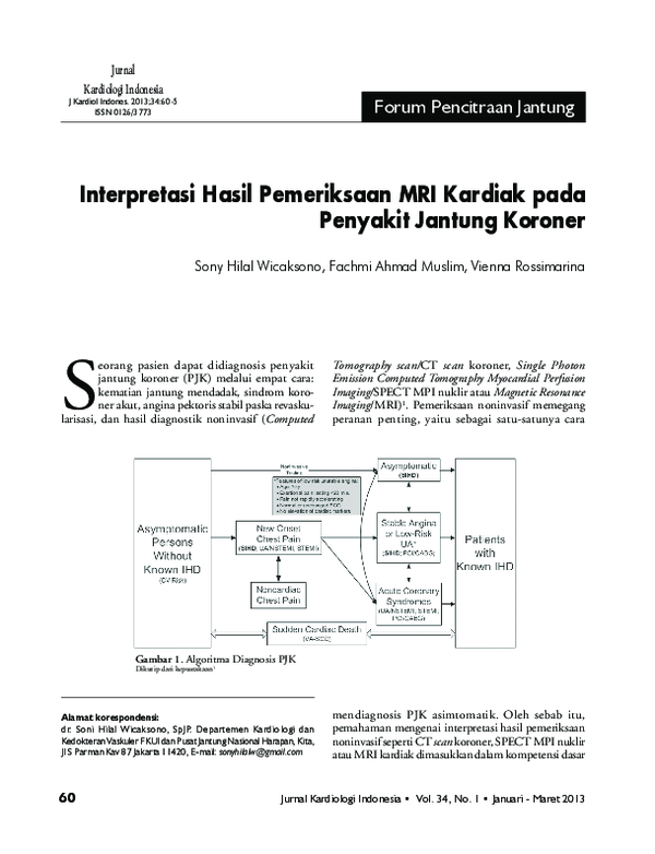 (PDF) Interpretasi Hasil Pemeriksaan MRI Kardiak pada Penyakit Jantung ...
