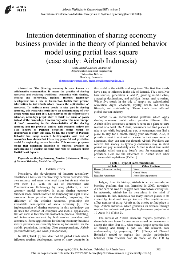 (PDF) Intention determination of sharing economy business provider in ...