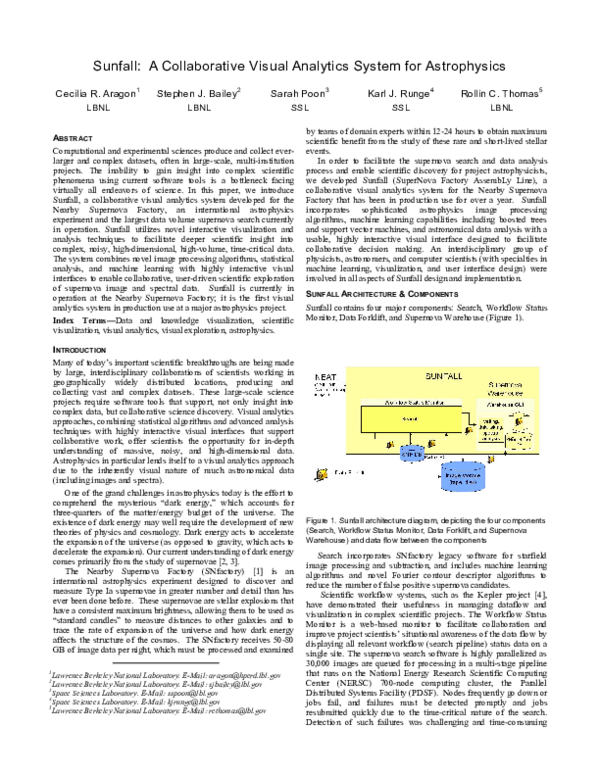 (PDF) Sunfall: a collaborative visual analytics system for astrophysics
