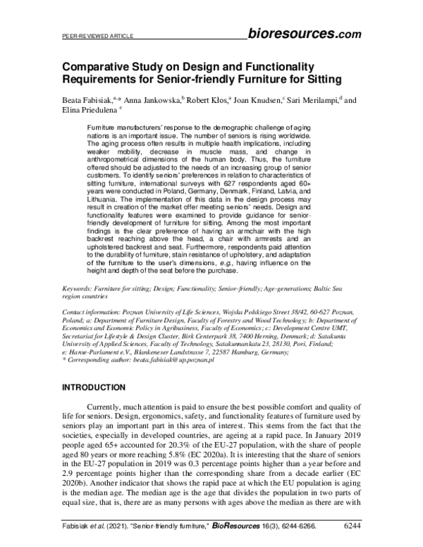 (PDF) Comparative study on design and functionality requirements for ...