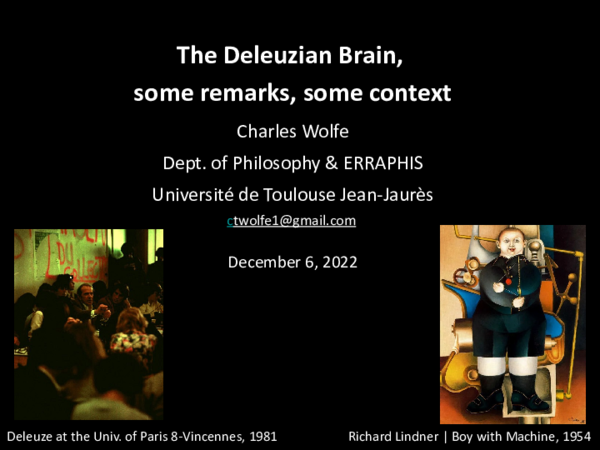 (PPT) The Deleuzian Brain