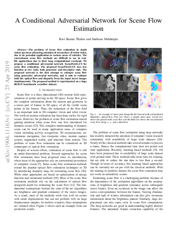 (PDF) A Conditional Adversarial Network for Scene Flow Estimation