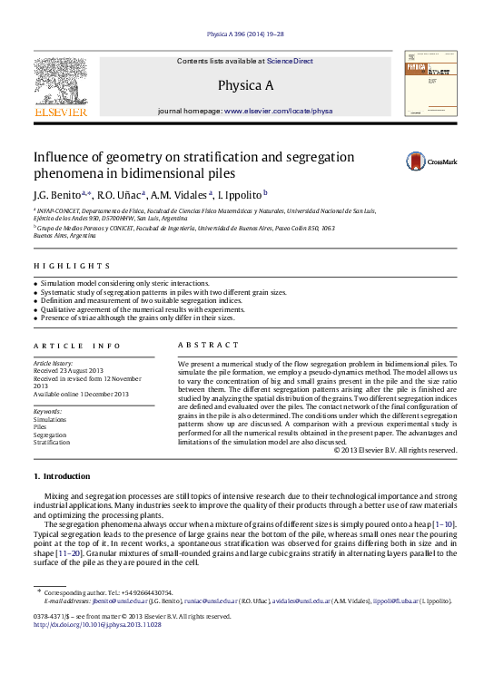 (PDF) Geometry's Role in Segregation in Piles