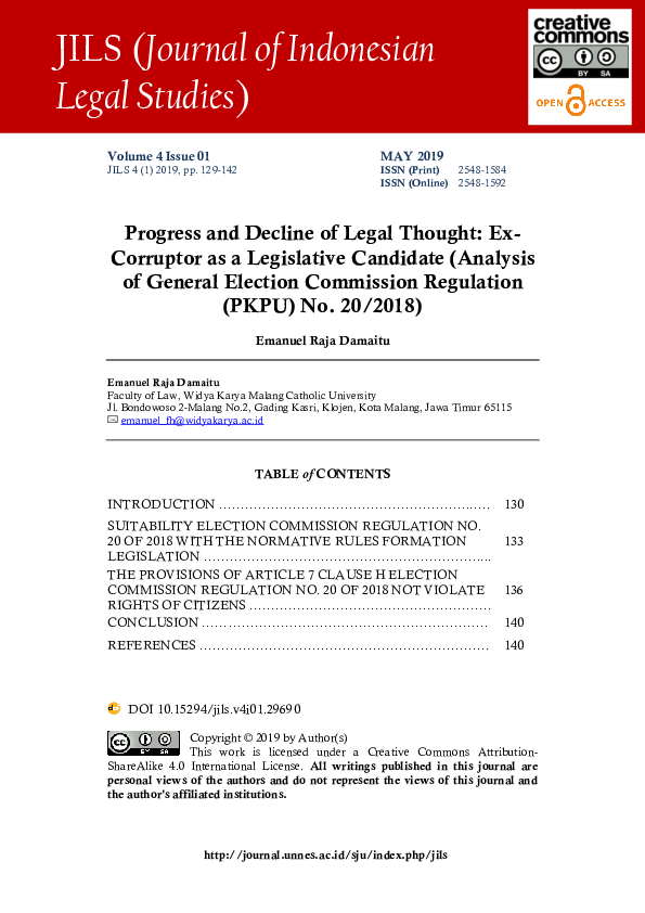 (PDF) Progress and Decline of Legal Thought: Ex-Corruptor as a ...